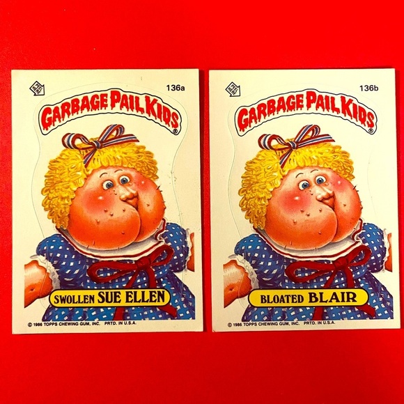Topps | Toys | 986 Topps Garbage Pail Kids 4th Series Swollen Sue Ellen ...